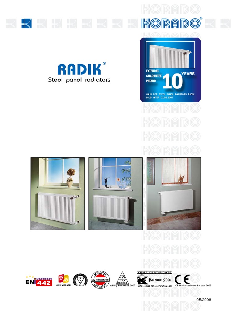Korado 01 Catalogue Radik | PDF | Hvac | Paint