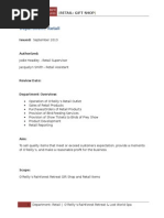 Retail Policy and Procedures Checklist | PDF | Retail | Dangerous Goods