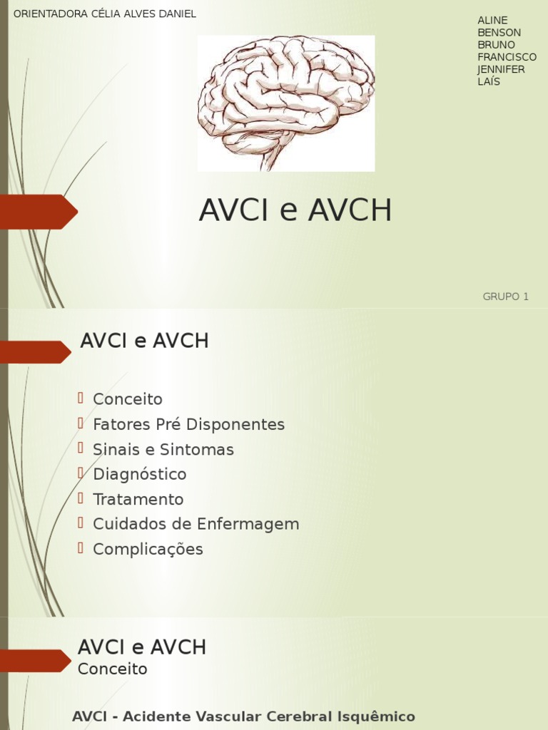 AVCI e AVCH | PDF | AVC | Ciências da Saúde