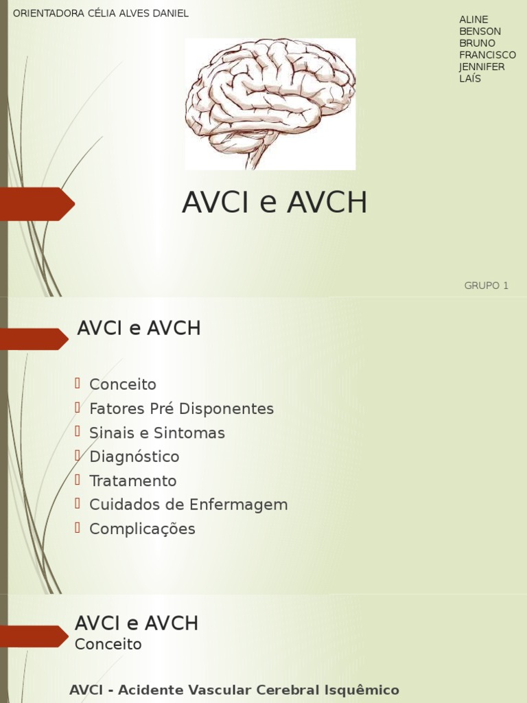 AVCI e AVCH | PDF | AVC | Isquemia
