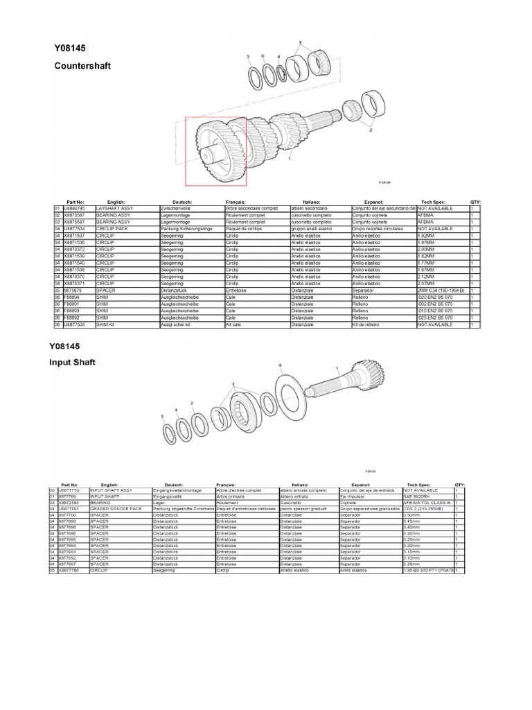 Catalogue Transmissi EATON FS 8209 Dari Hino | PDF