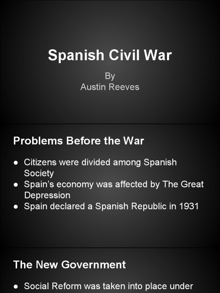 Overview of the Spanish Civil War | PDF
