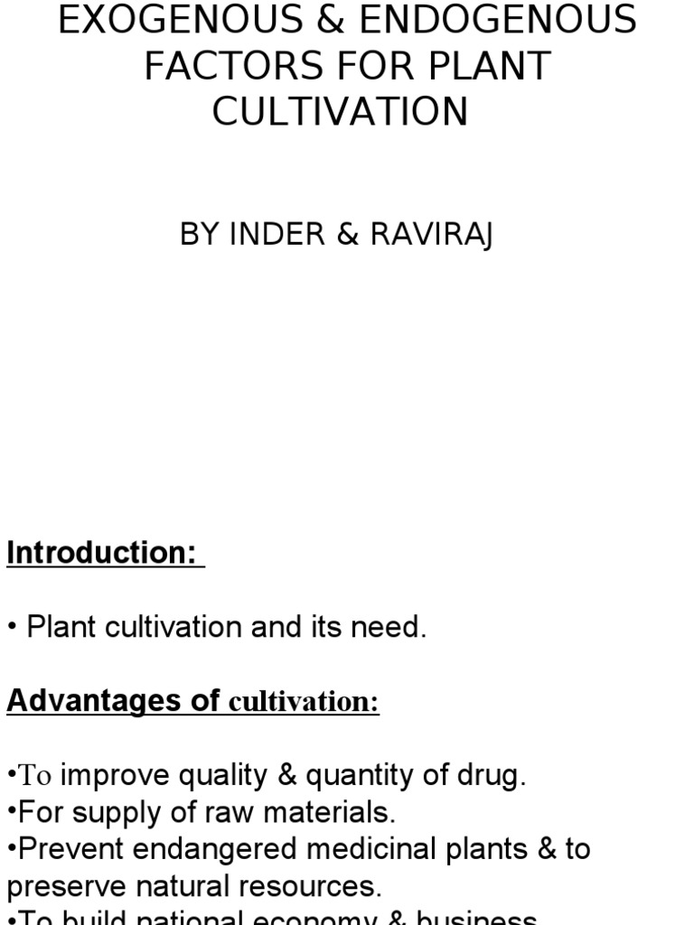 Factors Influencing Plant Cultivation | PDF | Soil | Natural Selection