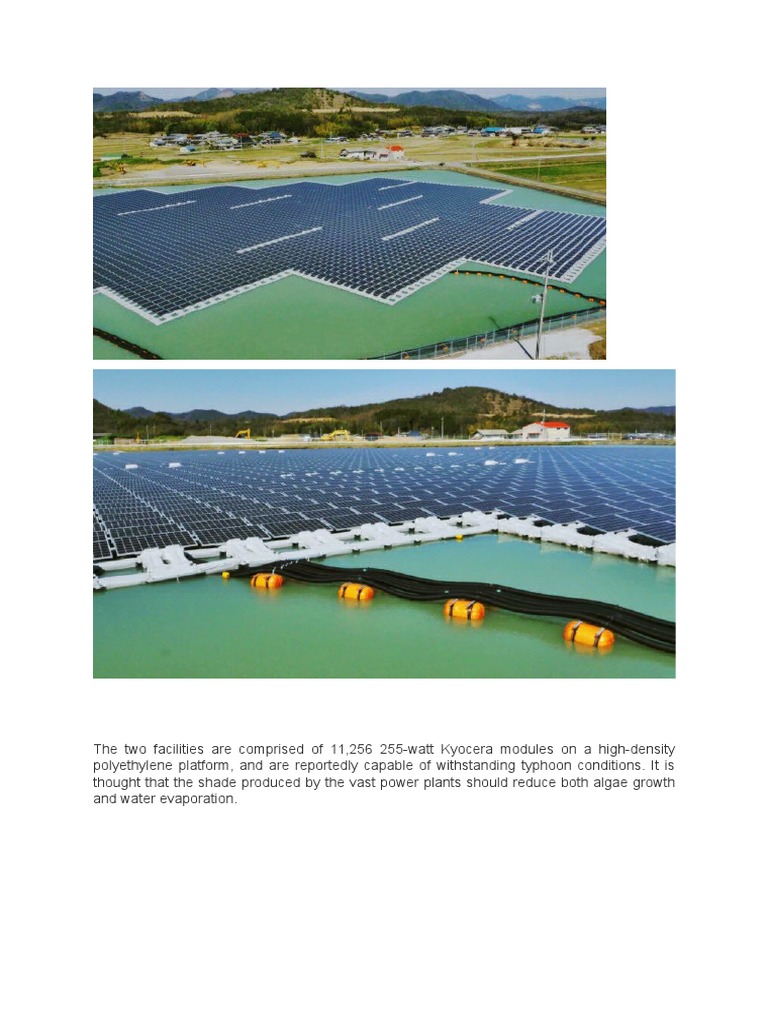 Floating Solar Plant | PDF | Photovoltaic System | Solar Power