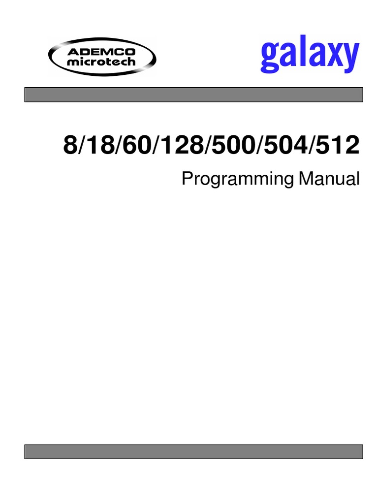 Galaxy Programming Manual | Download Free PDF | Menu (Computing ...