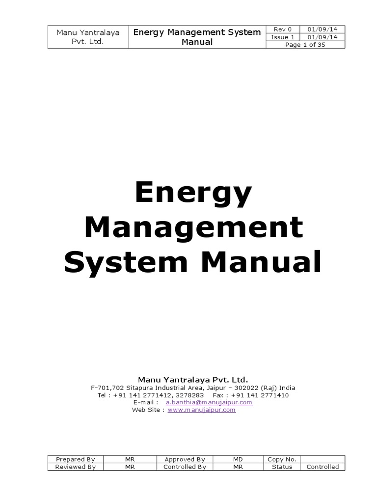 Manual | PDF | Audit | Energy Management