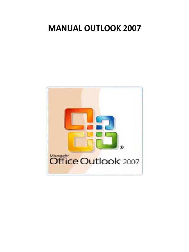 Manual Outlook 2007 | PDF | Microsoft Outlook | Archivo de computadora