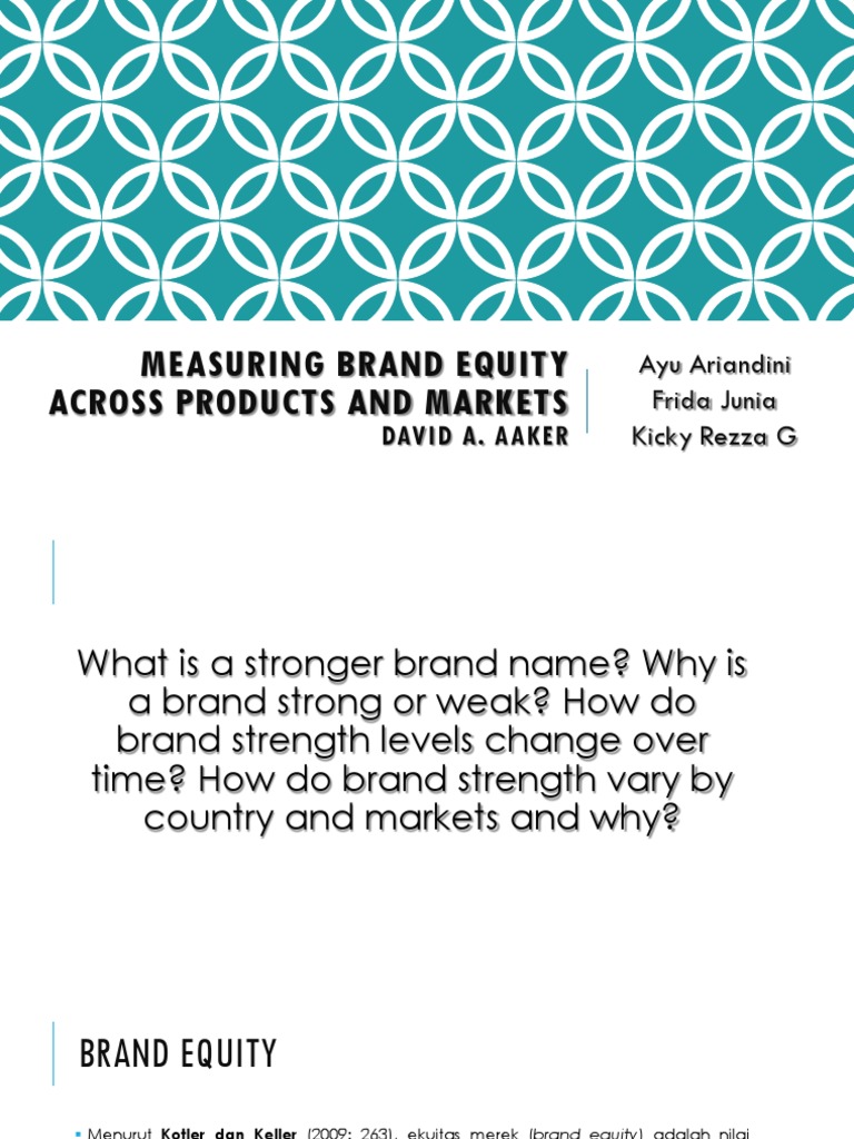 Measuring Brand Equity Across Multiple Dimensions: A Framework for ...