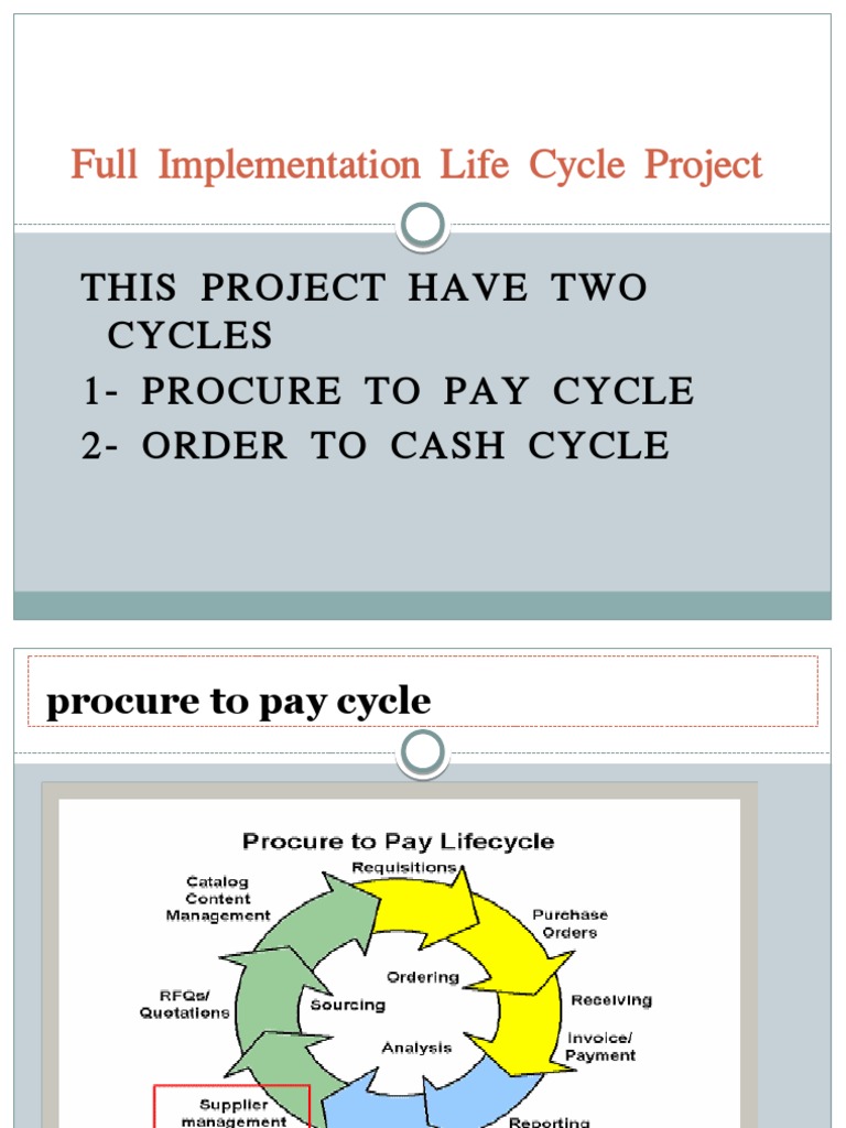 Full Implementation Life Cycle Project | PDF | Business Process ...