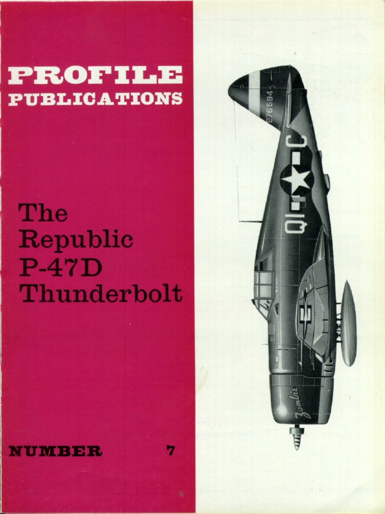 007 - Profile Publications - Aircraft - Republic P 47D Thunderbolt ...