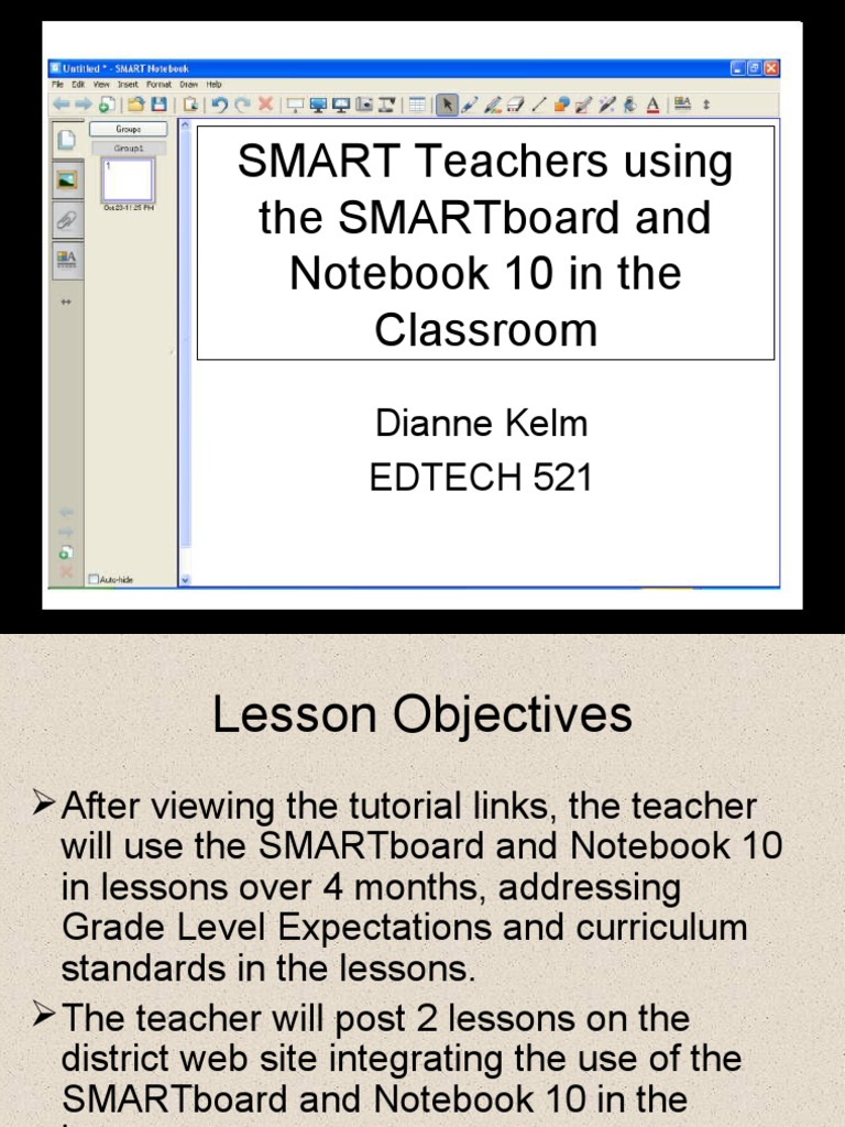 SMART Teachers Using The SMARTboard and Notebook | PDF | Computing ...