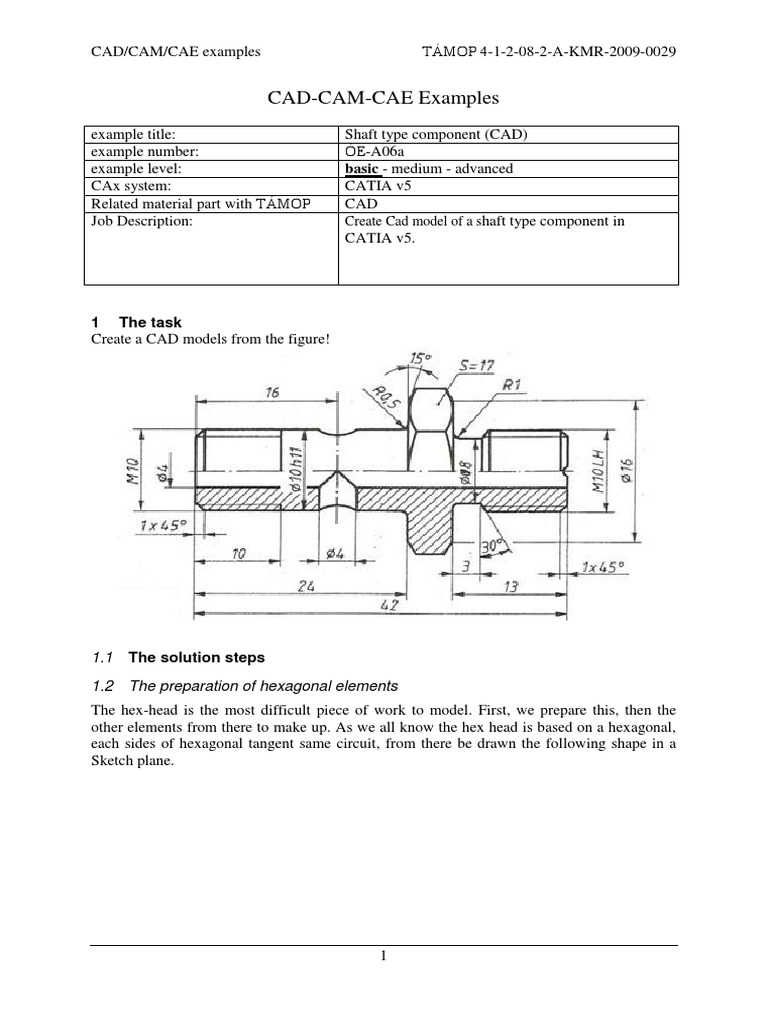 CAD-CAM-CAE Examples: Basic - Medium - Advanced | PDF | Elementary ...