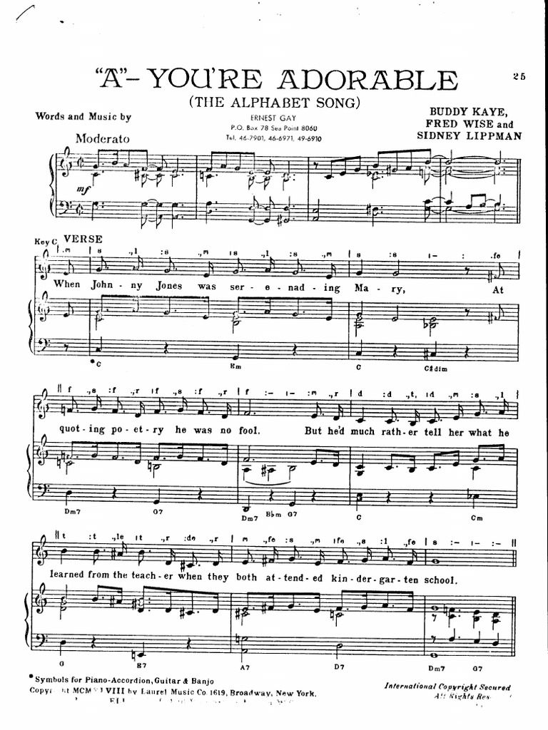 A You'Re Adorable | PDF