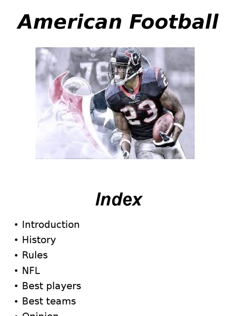 American Football Presentation | PDF | American Football | Touchdown