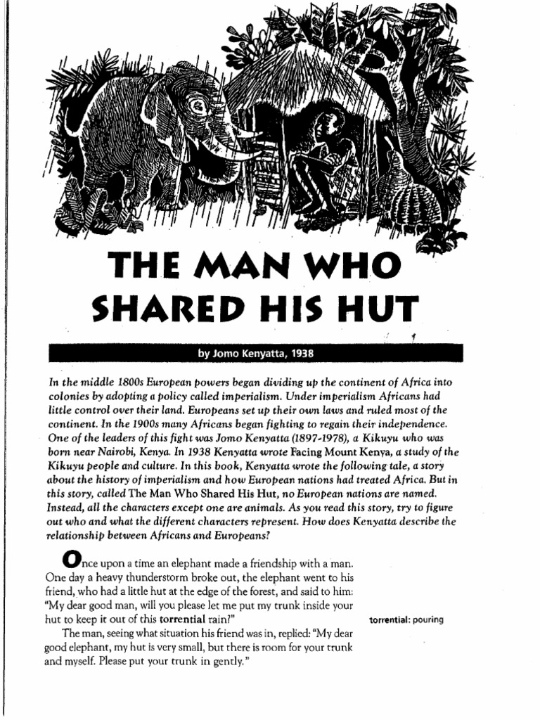 The Man Who Shared His Hut | PDF | Elephant