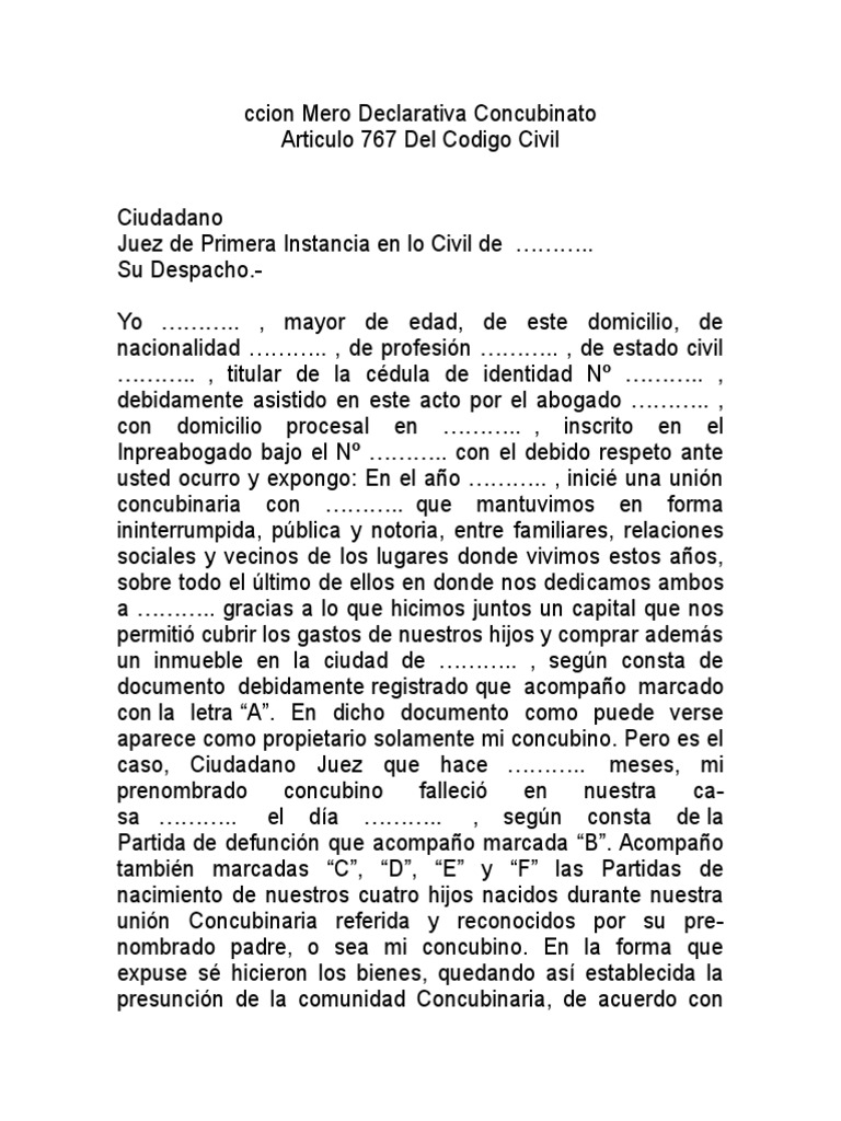 Accion Mero Declarativa Post Mortem | PDF | Justicia | Crimen y violencia