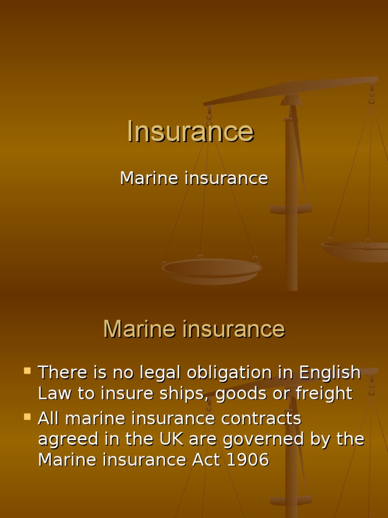 Marine Insurance Principles and Policies | PDF | Indemnity | Insurance