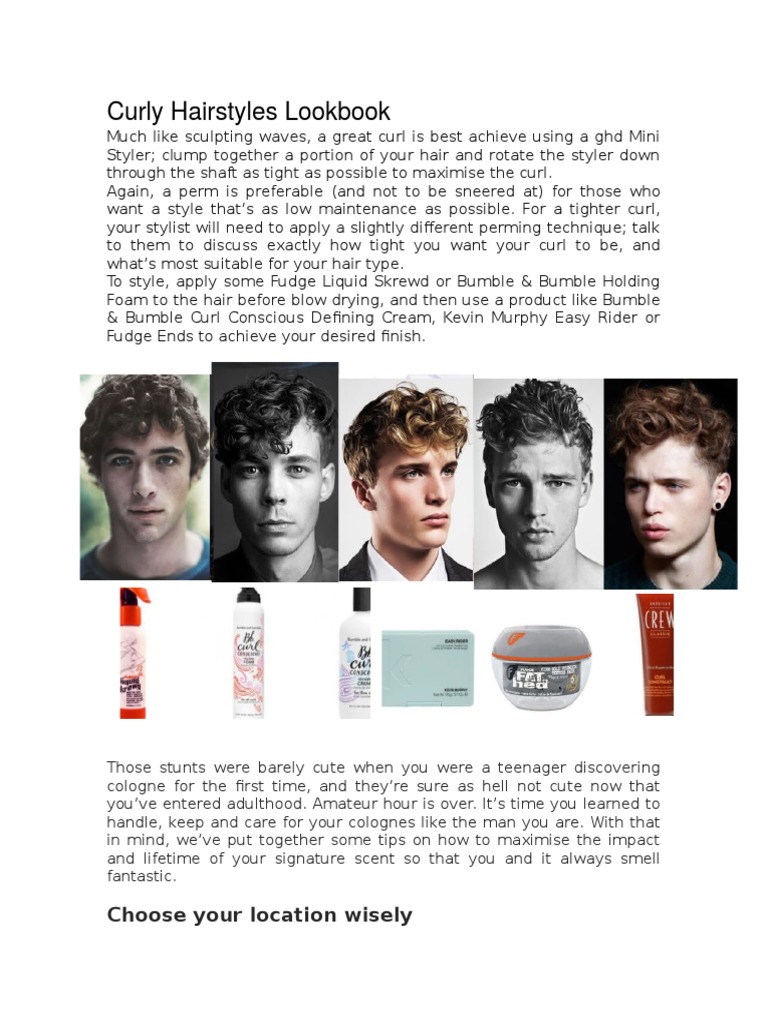 Curly Hairstyles Lookbook | PDF | Perfume | Odor