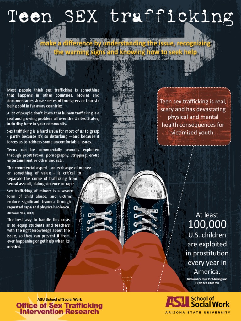 Teen Sex Trafficking Awareness Training Brochure For Teens | PDF | Sex ...