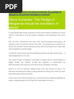 Pledge of Allegiance Fill-in Activity | PDF