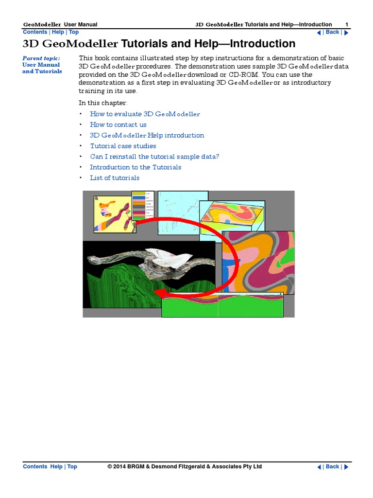 GeoModeller Help Tutorial Intro | PDF | Websites | Technical Support