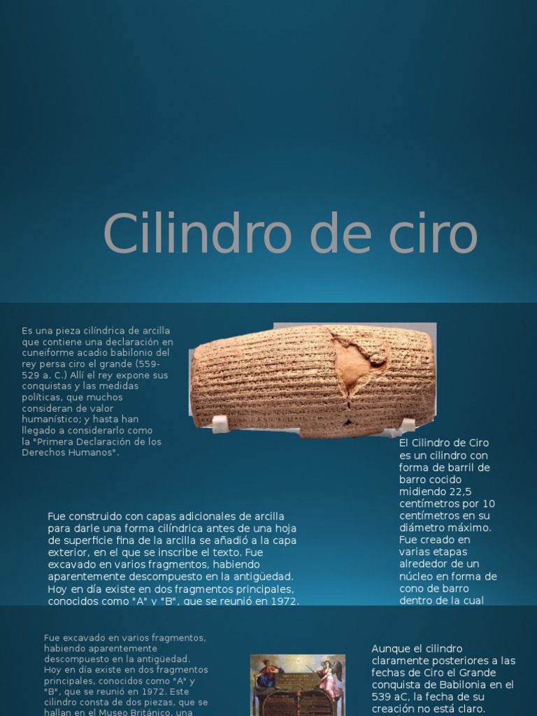 Cilindro de Ciro: Primeros Derechos Humanos | PDF