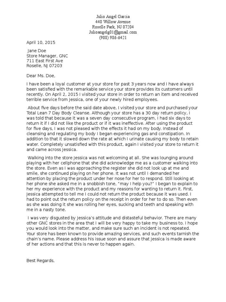 Negative Letter | PDF | Business