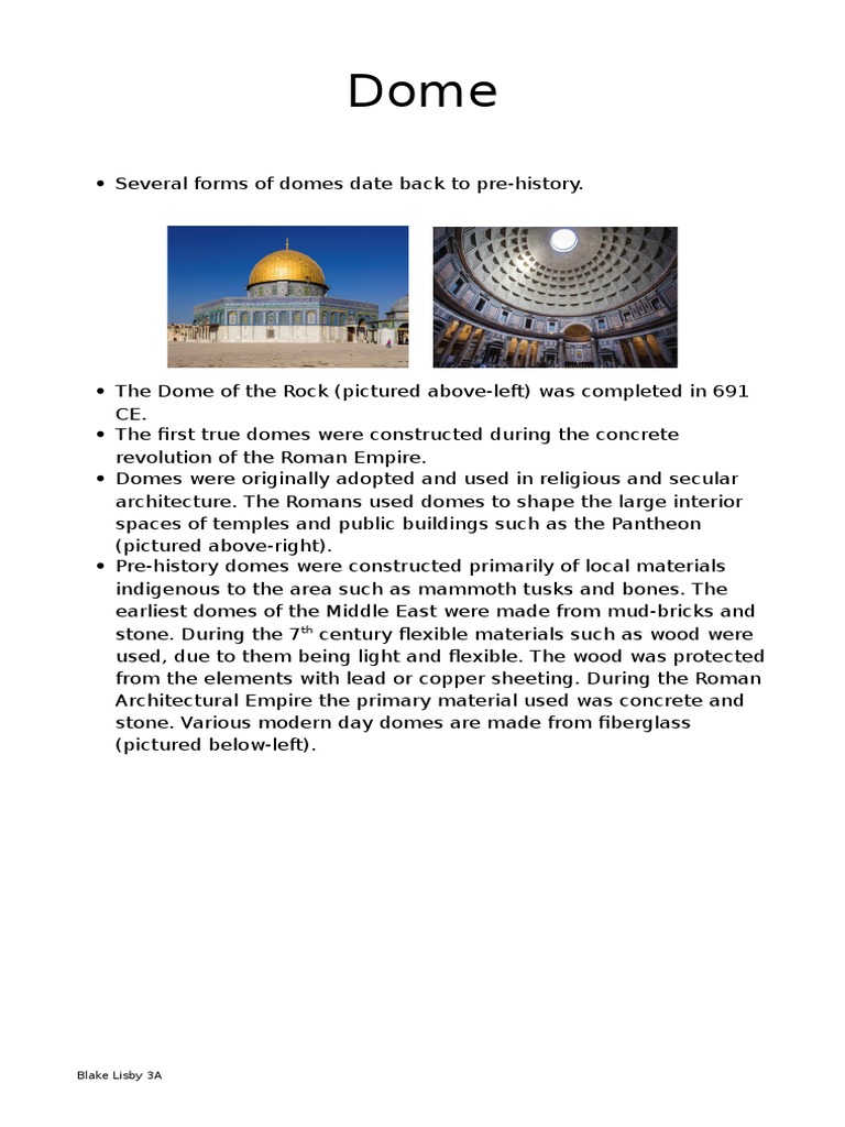 Dome Structural Form | PDF | Social Science | History