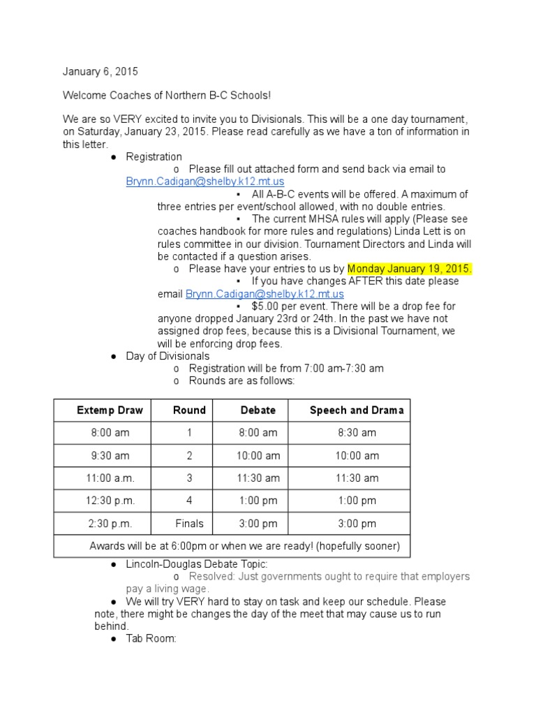 Letter To Coaches | PDF | Business