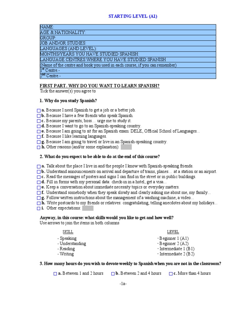 Formulario Inglés | PDF | Vocabulary | Teachers