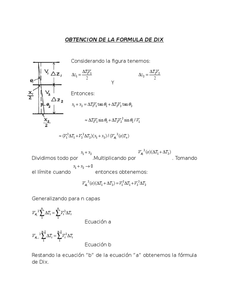 Formula de Dix | PDF