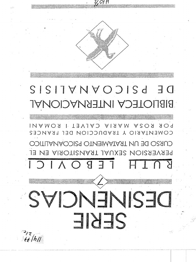 Ruth Lebovici-Perversion Sexual Transitoria | PDF
