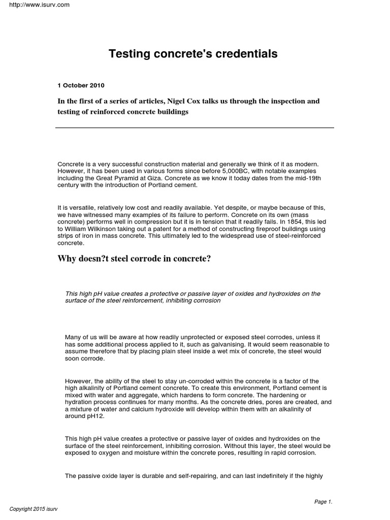 Building Pathology Reinforced Concrete Buildings | PDF | Rust | Corrosion