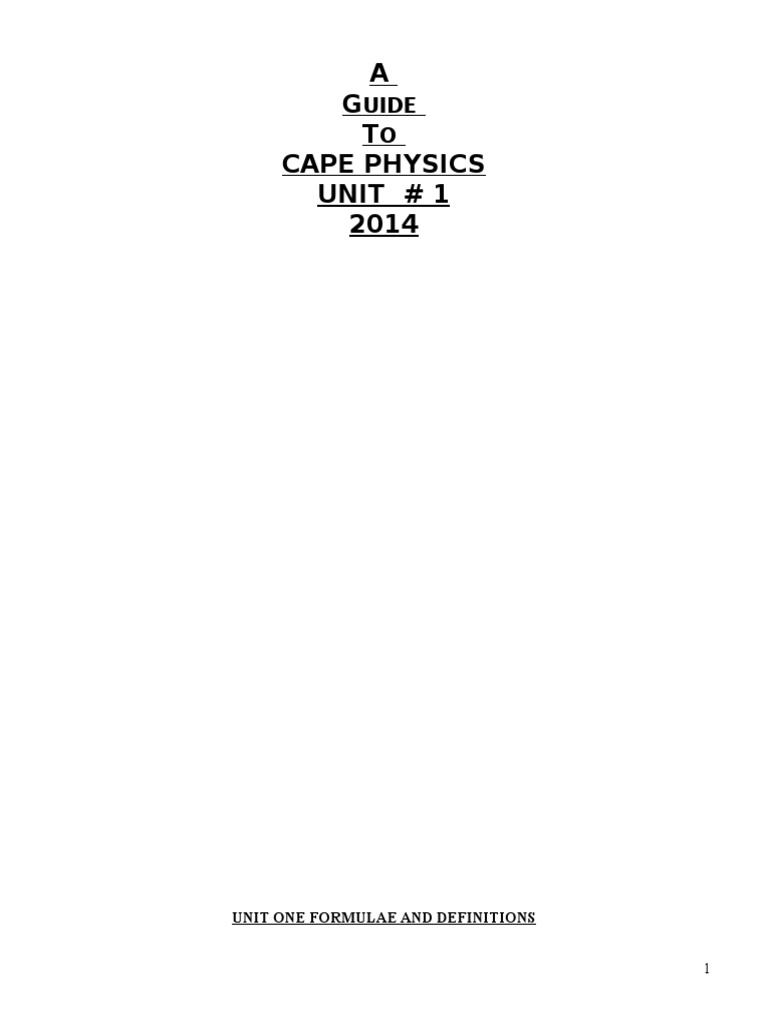 G12 Study Guide | Download Free PDF | Waves | Deformation (Engineering)