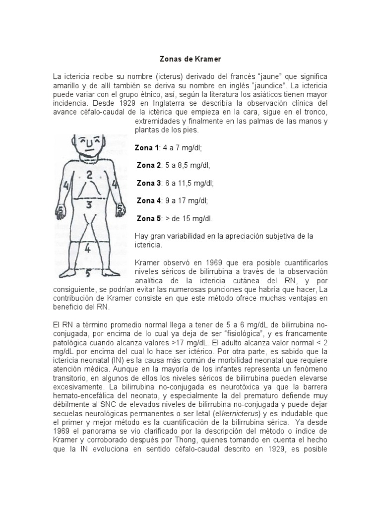Zonas de Kramer | PDF | Infantes | Especialidades Medicas