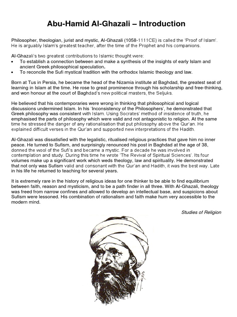 Al-Ghazali: Life and Philosophical Impact | PDF