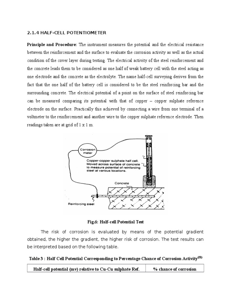 2.1.4 Half-Cell Potentiometer | PDF | Corrosion | Electrical ...