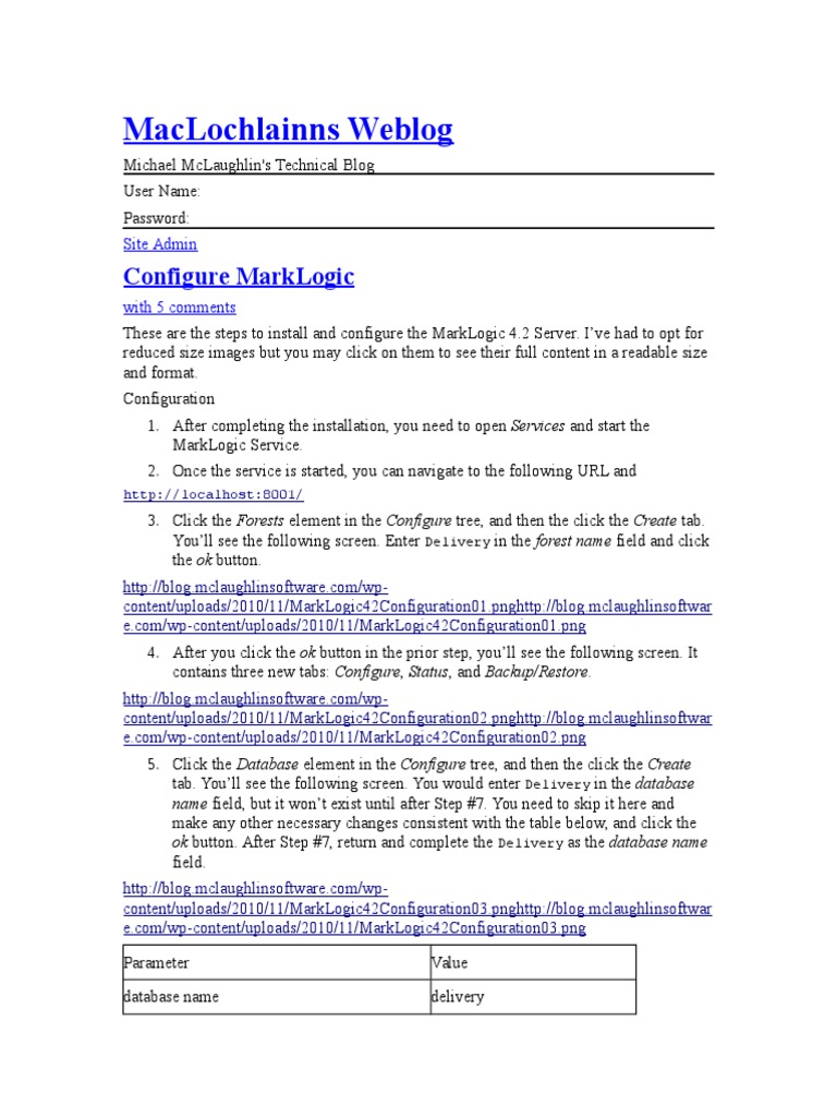 Marklogic Server Configuration Blog | PDF | Oracle Database | My Sql