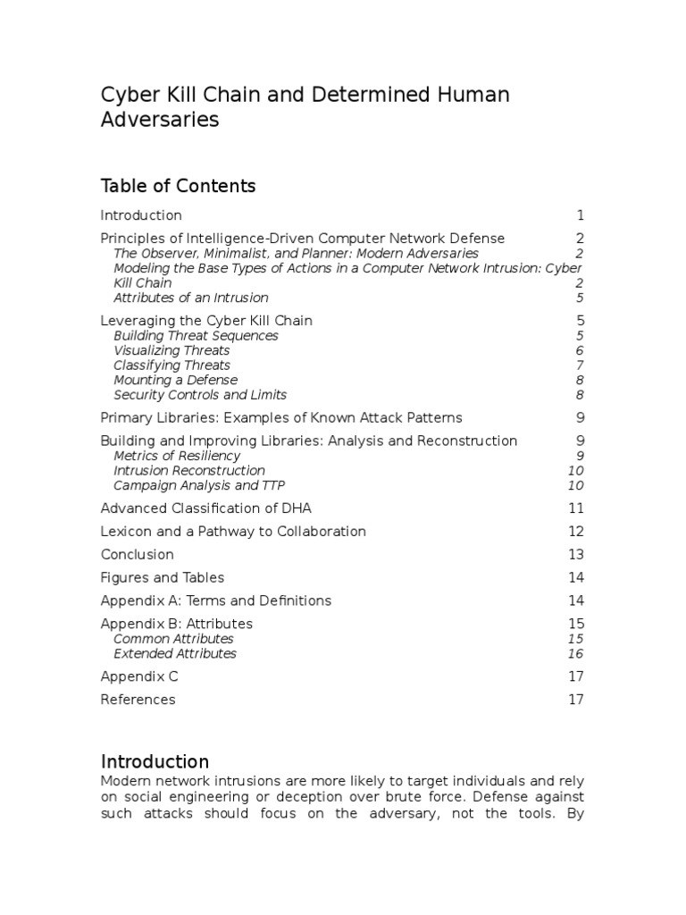 (PROOF) Project Cyber Kill Chain | PDF | Threat (Computer) | Risk
