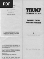 The Art of The Deal | PDF | Donald Trump | American Government