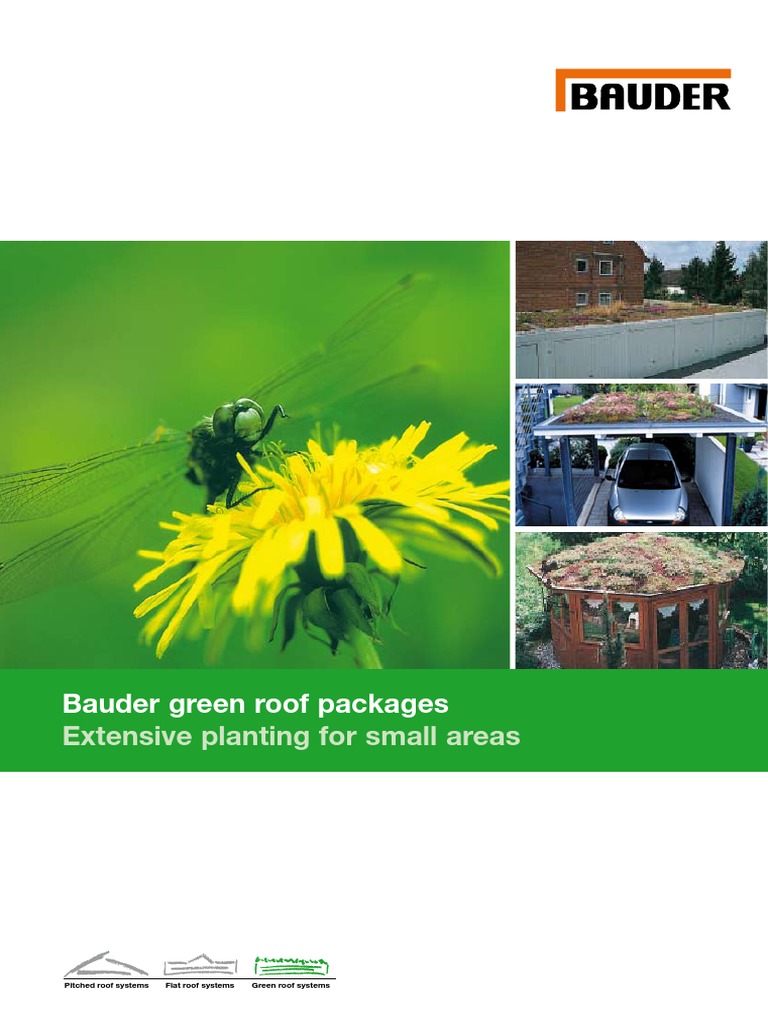 Bauder Green Roof Packages: Extensive Planting For Small Areas | PDF ...