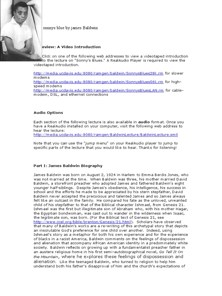Sonnys Blue by James Baldwin | PDF | Jazz | Narration