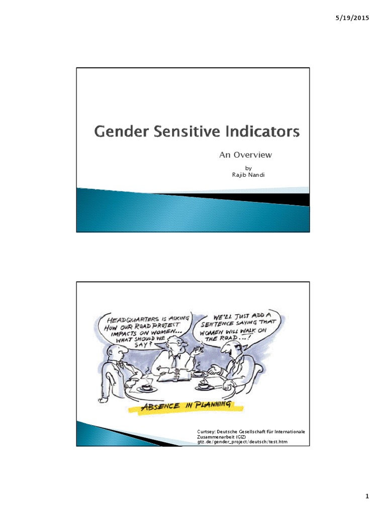 Gender-Sensitive Indicators Overview | PDF | Qualitative Research | Gender