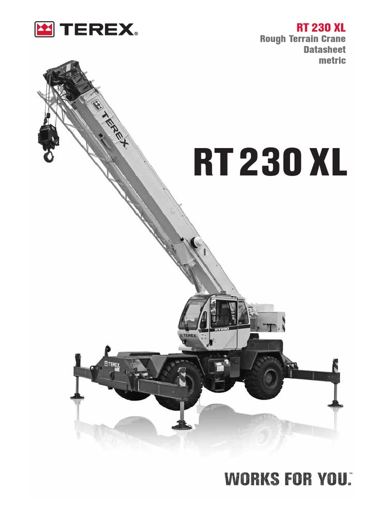 Terex RT230 | PDF | Diesel Engine | Vehicle Technology