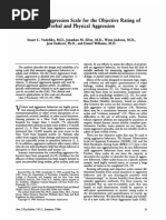 Modified Overt Aggression Scale MOAS PDF | PDF | Aggression | Mental Health