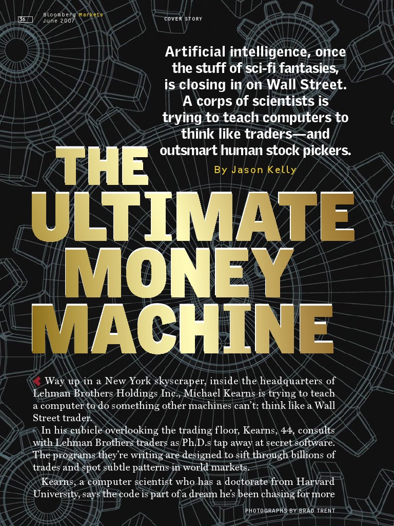 The Ultimate Money Machine | PDF | Quantitative Analyst | Artificial ...