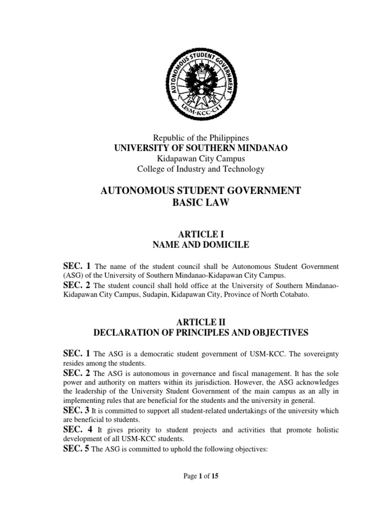 Usm-Kcc Cit Asg Basic Law | PDF | Search And Seizure | United States Senate