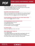 DSC Alarm System Quick Guide | PDF | Security Alarm | Software