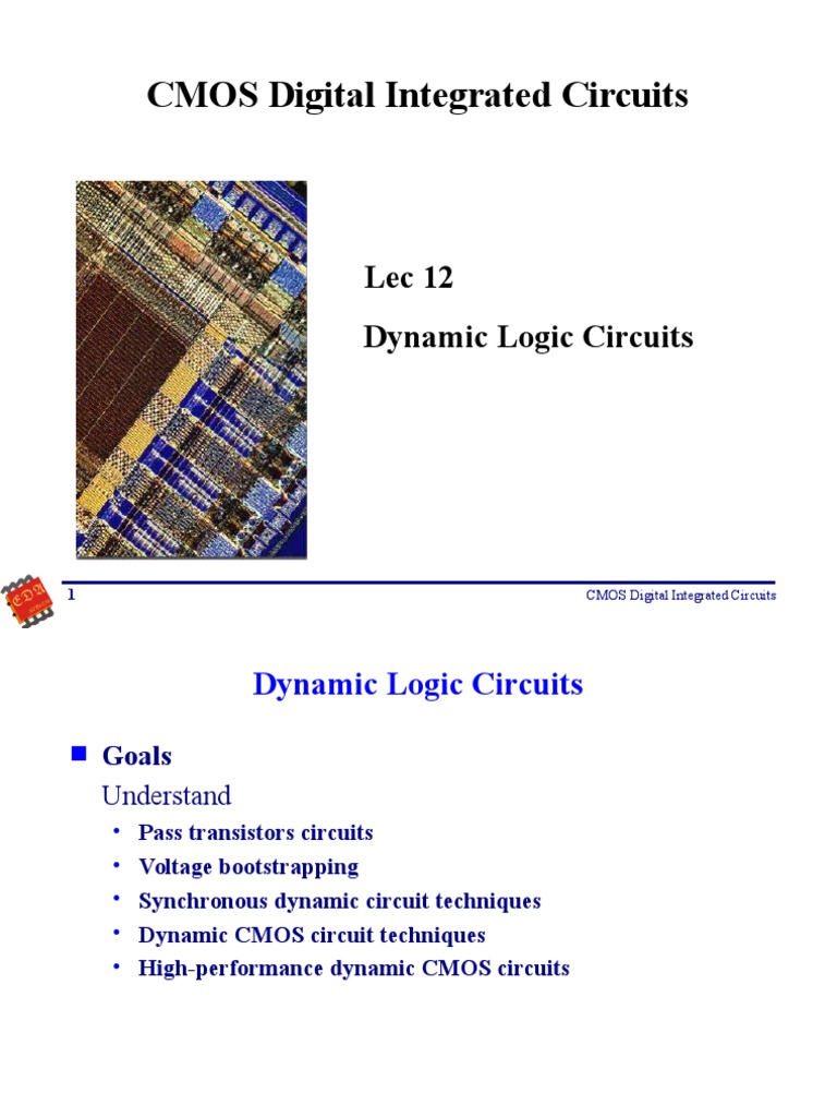 Dynamic Logic Circuits | PDF | Cmos | Mosfet