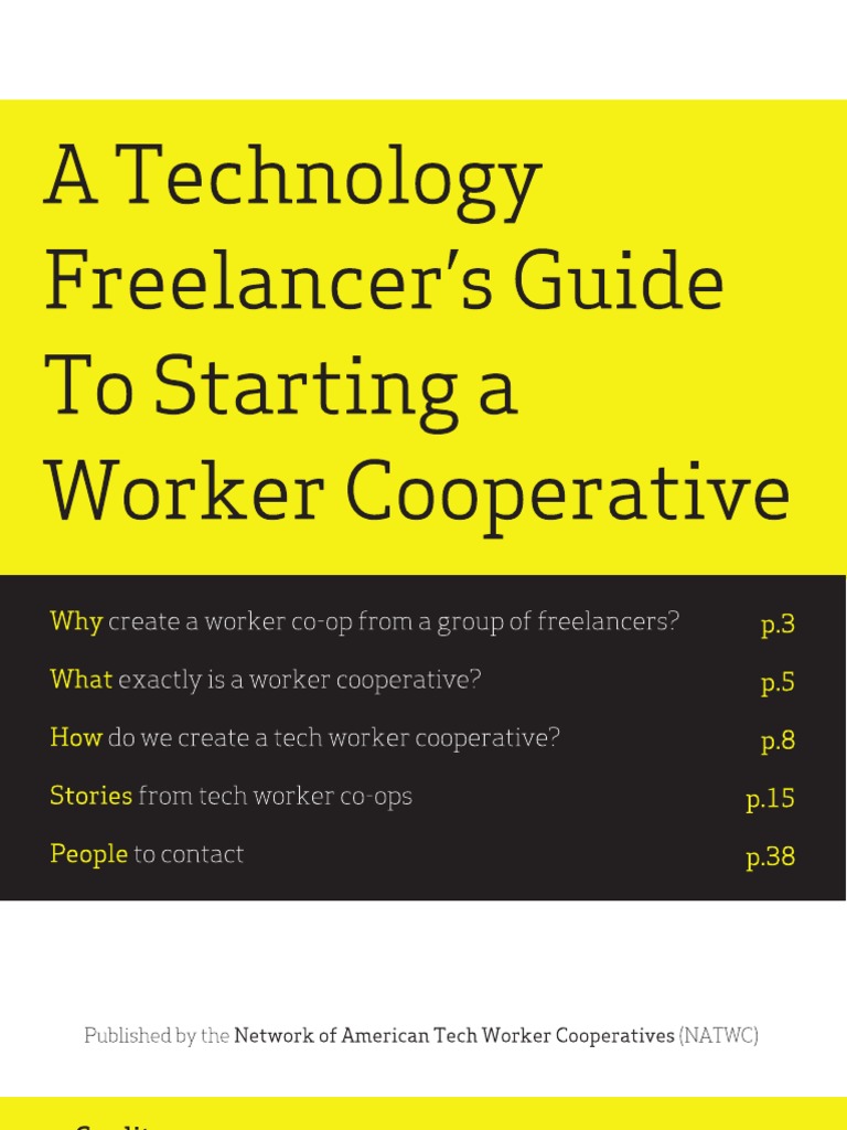 Tech Coop How To | PDF | Cooperative | Corporations